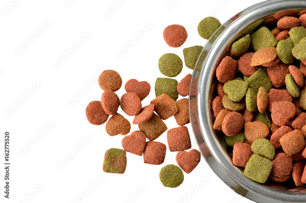 Dog food isolated on white background Stock Photo | Adobe Stock