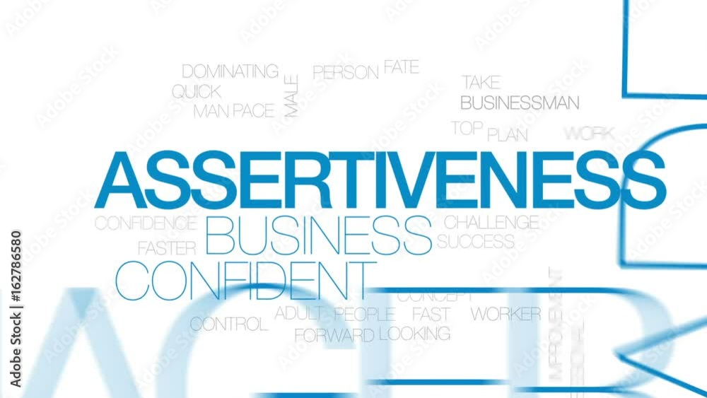 Vidéo Stock Assertiveness animated word cloud, text design animation ...