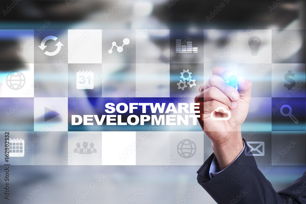 Software development on virtual screen. Applications for business ...