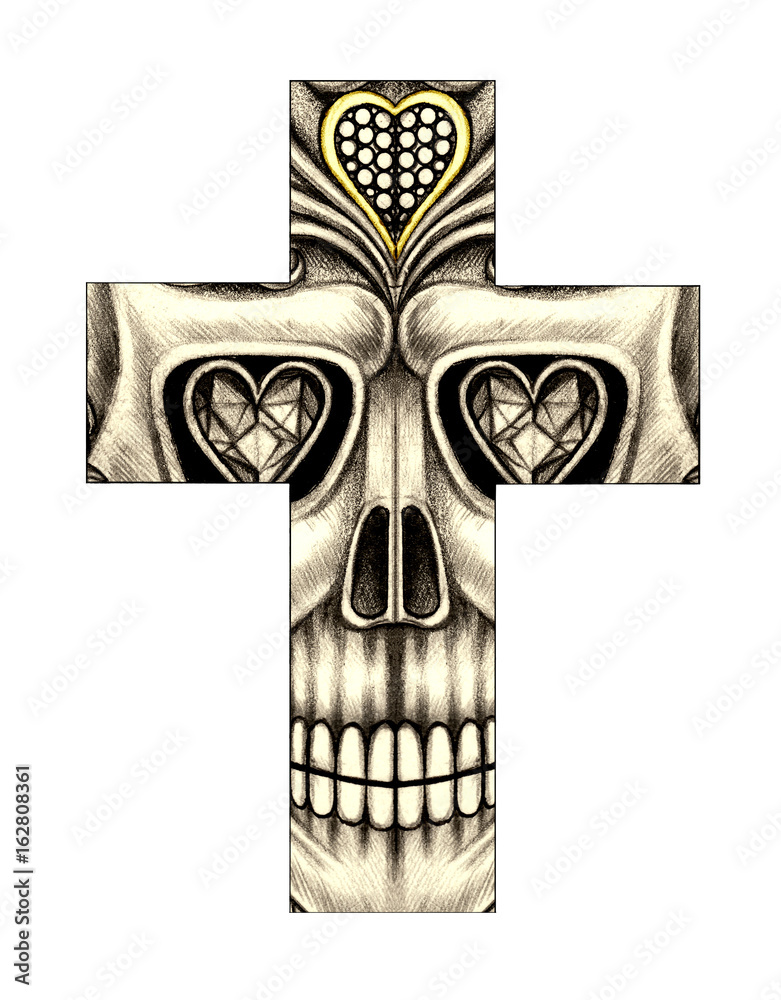 Skull And Cross Drawings