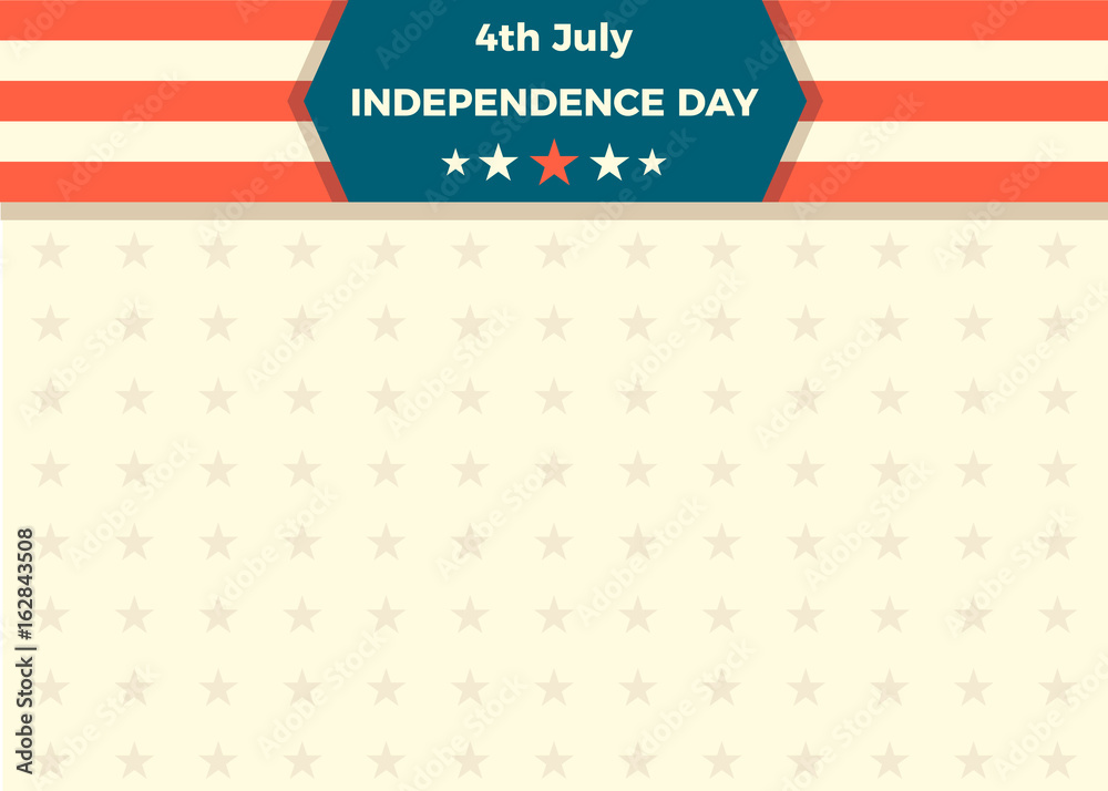 Fourth of July background with header and pattern for presentations ...