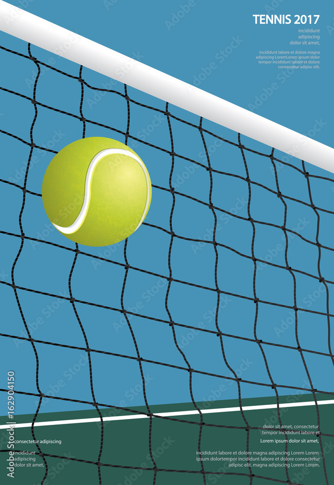 Tennis Championship Poster Vector illustration Stock Vector | Adobe Stock
