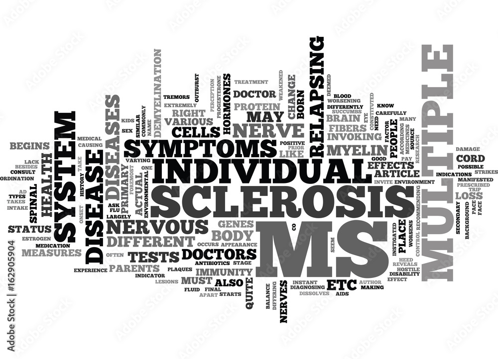 WHAT DO YOU NEED TO KNOW ABOUT MULTIPLE SCLEROSIS TEXT WORD CLOUD ...