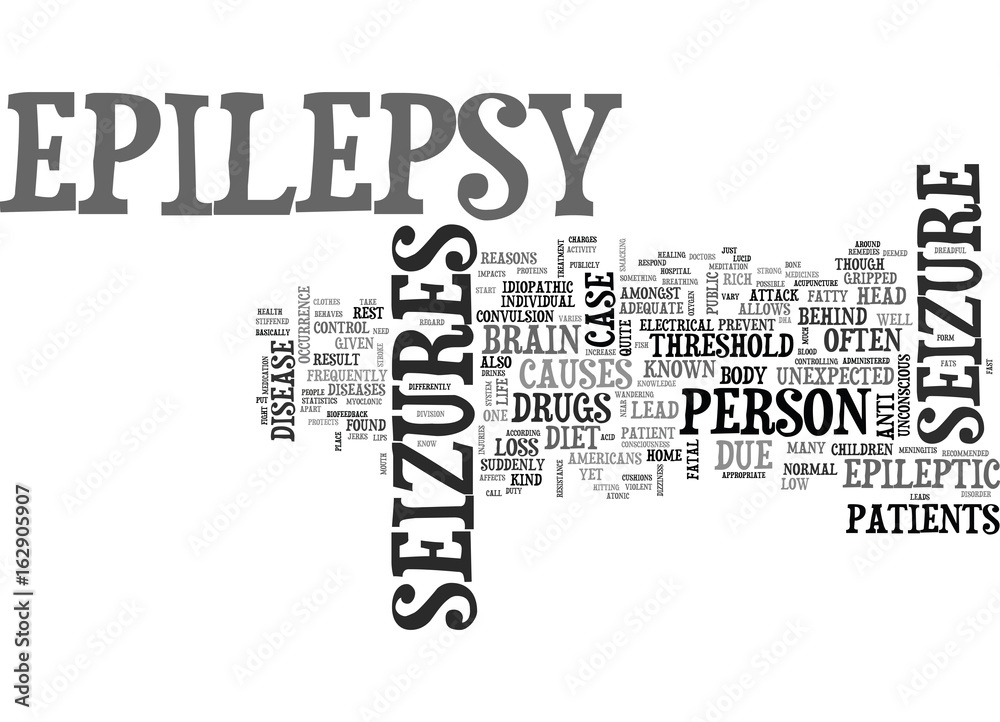 WHAT DO YOU NEED TO KNOW ABOUT EPILEPSY TEXT WORD CLOUD CONCEPT Stock ...
