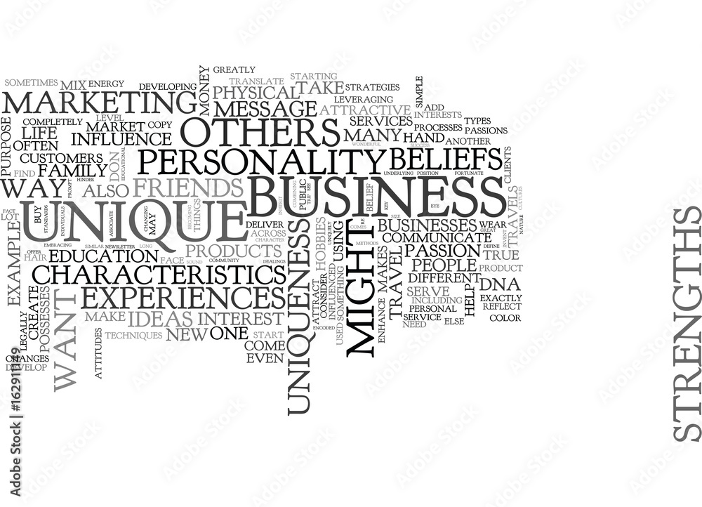 WHAT MAKE US UNIQUE AND DIFFERENT TEXT WORD CONCEPT Stock Vector