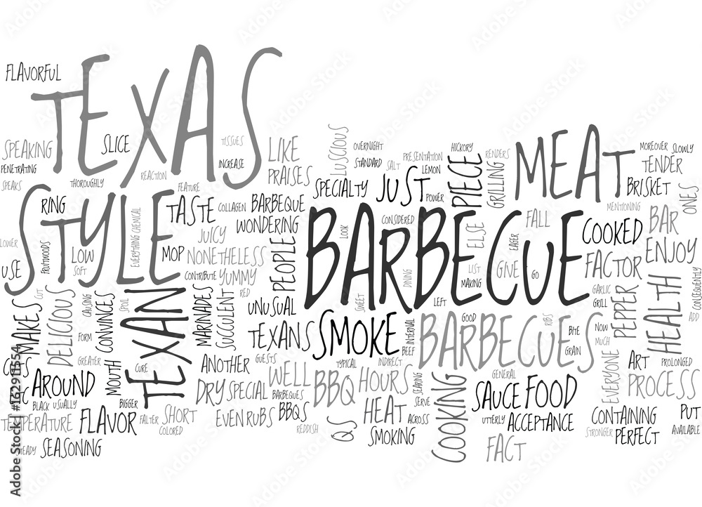 Photo & Art Print WHAT MAKES THE TEXAS STYLE BARBECUE SO SPECIAL TEXT ...
