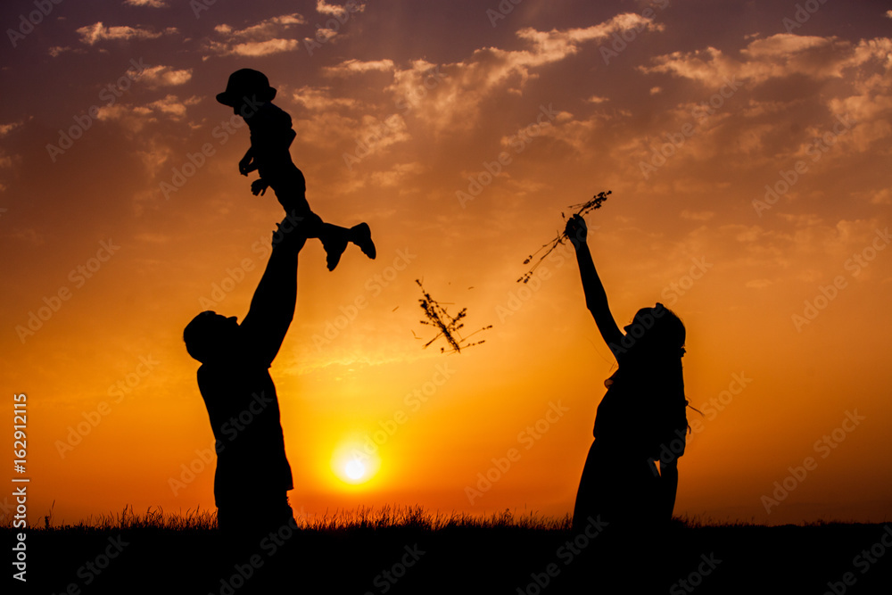 Happy Family Silhouette