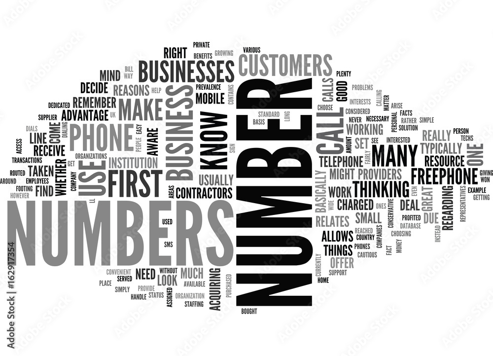 Vecteur Stock What You Need To Know About Telephone Numbers Text Word Cloud Concept Adobe Stock