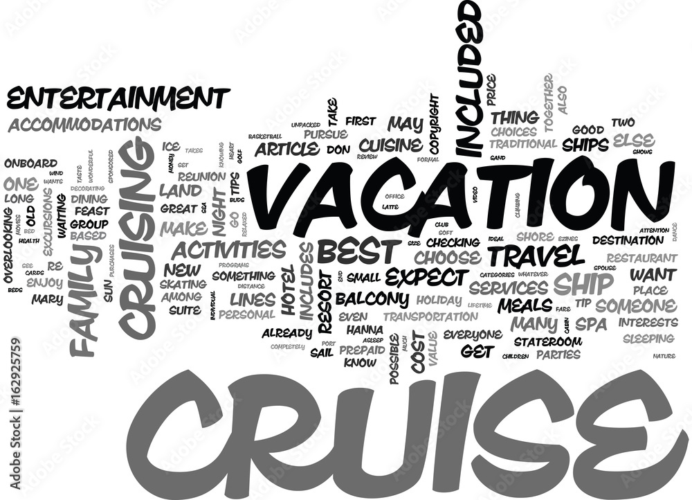 WHY A CRUISE IS SUCH A GREAT VALUE WHAT S INCLUDED AND WHAT S NOT TEXT ...