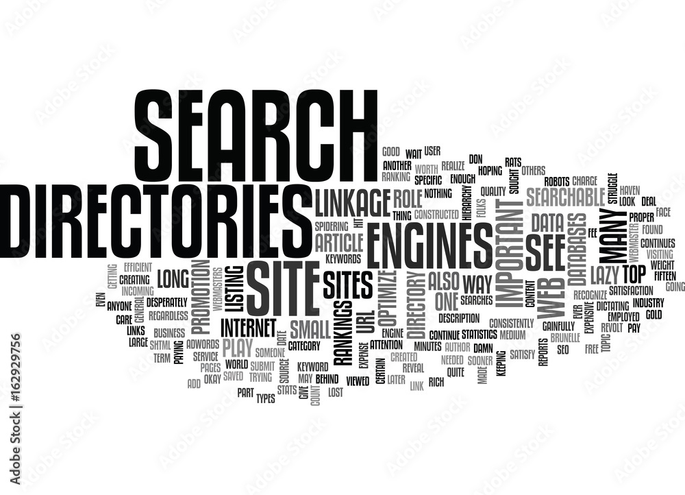 WHY IS DIRECTORY LINKAGE IMPORTANT TEXT WORD CLOUD CONCEPT Stock Vector ...