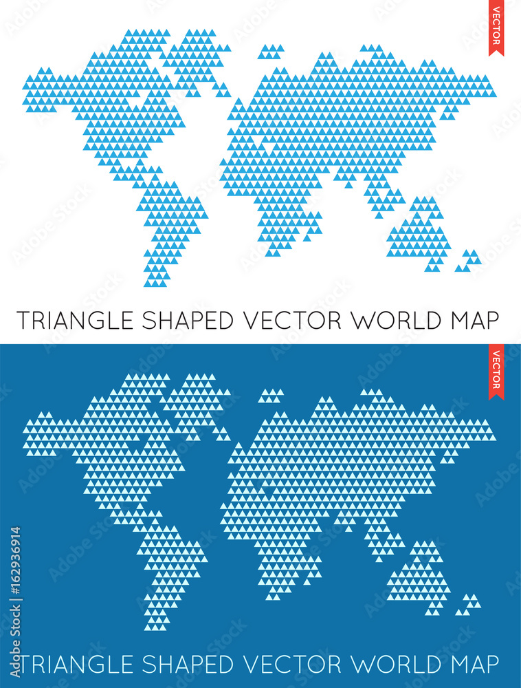 Set of Vector Flat Maps of the World. Infographic. Map Data. Stock ...