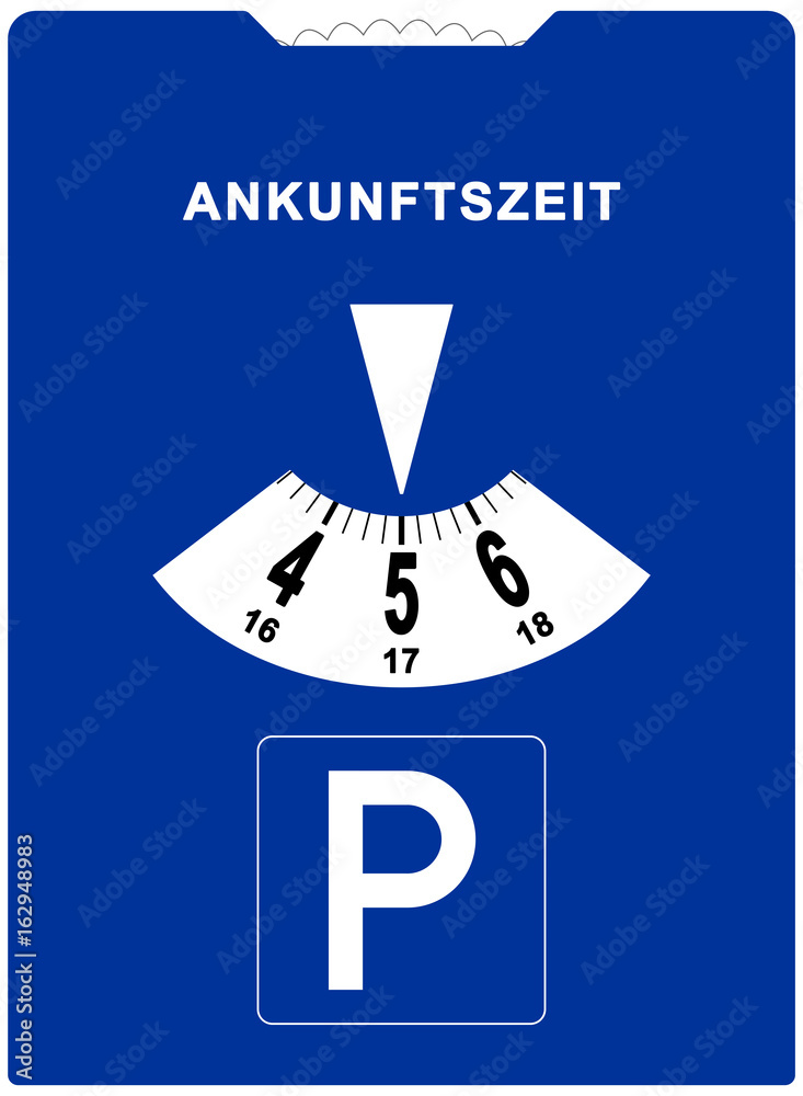 spr53 SignParkRaum - Parkscheibe Zeichen - xxl - Poster - 11 cm x 15 cm ...