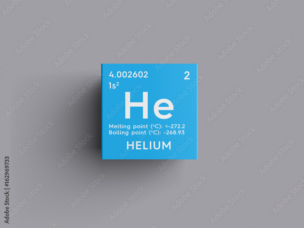 Helium. Noble gases. Chemical Element of Mendeleev's Periodic Table ...