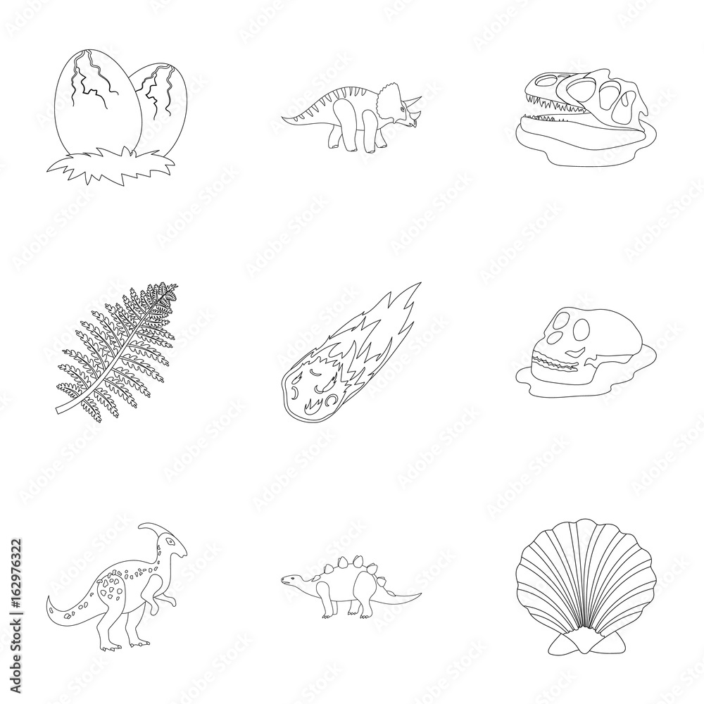 Ancient extinct animals and their tracks and remains. Dinosaurs ...