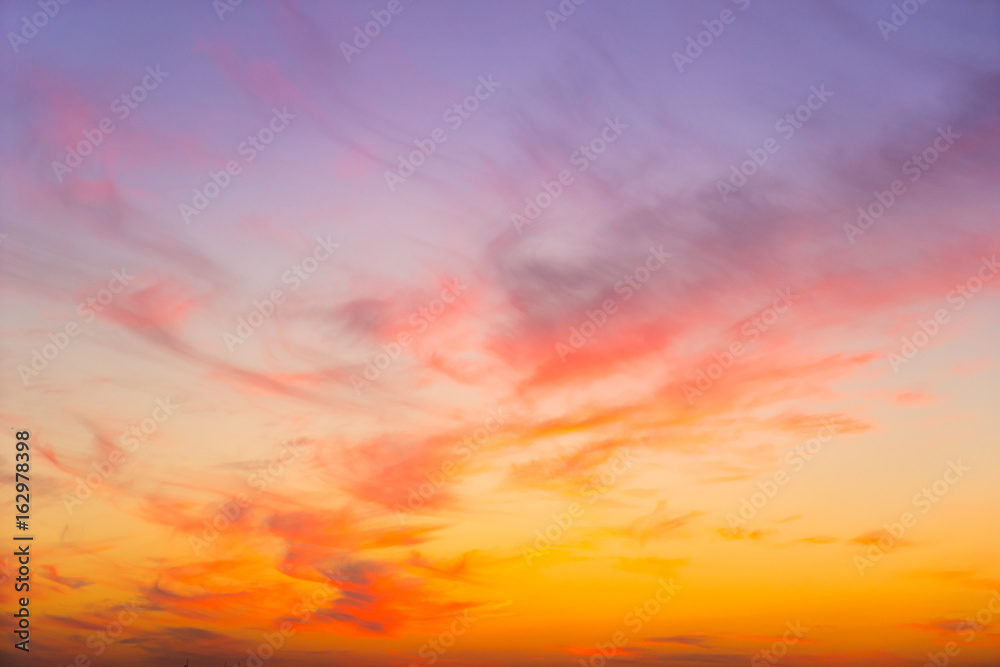 Sunset sky background Stock Photo | Adobe Stock