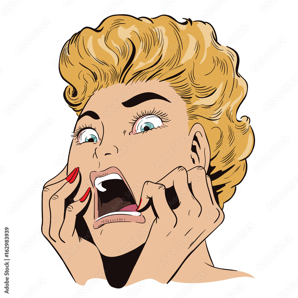 Woman Screaming In Fear
