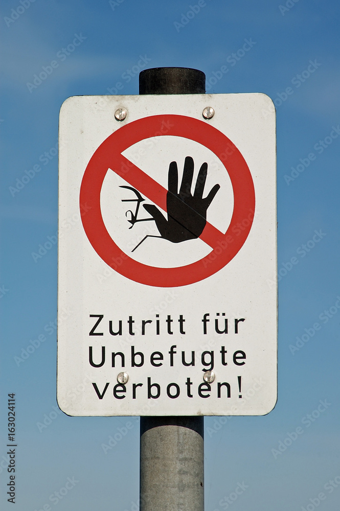 Fur Unbefugte Zutritt Verboten