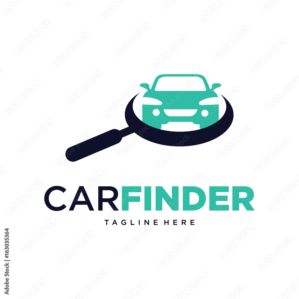 Car Finder Logo Template Design Vector, Emblem, Design Concept ...