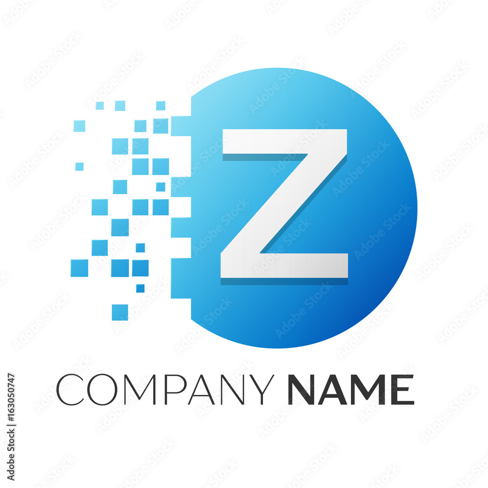 Z Logo Blue Circle Name