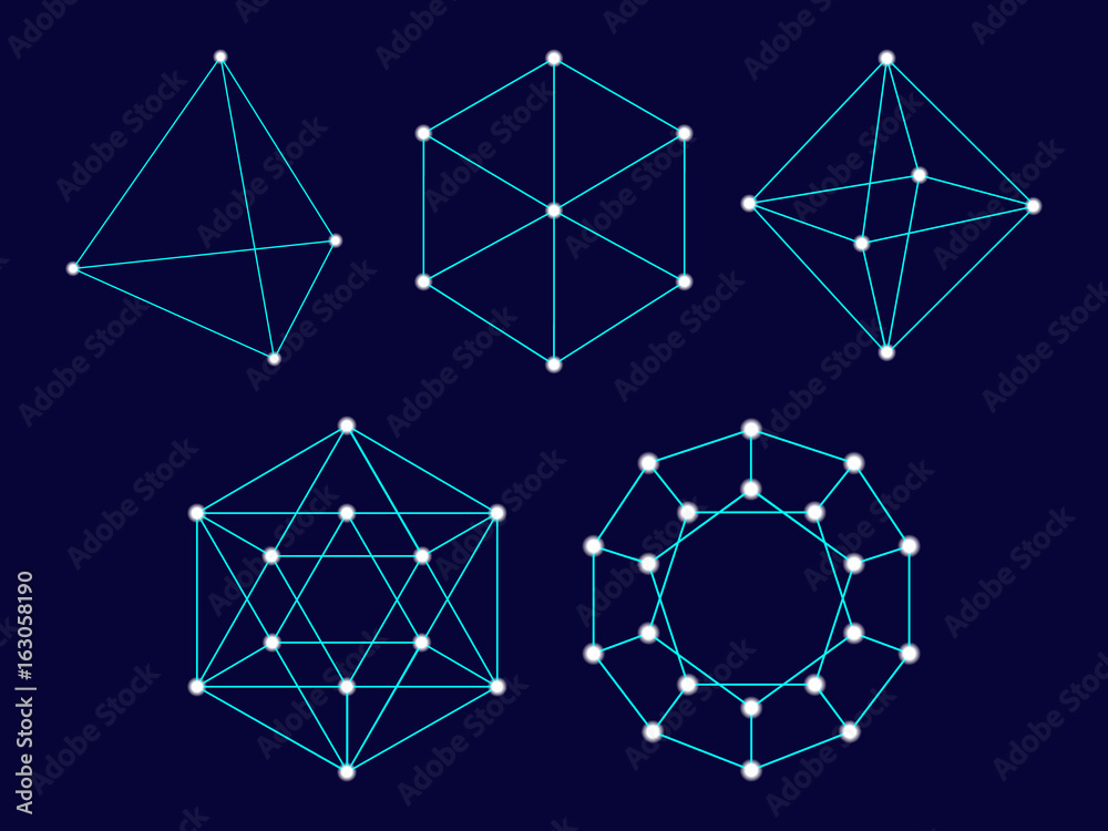 Polyhedron. Shapes. Geometry Stock Vector | Adobe Stock