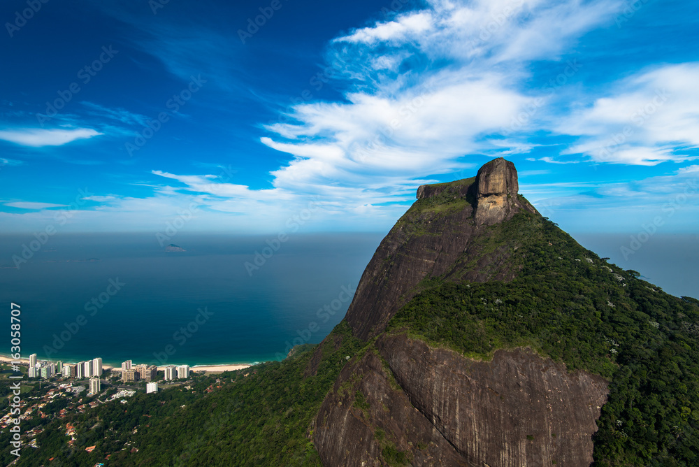 Pedra da Gavea Mountain Peak, Famous Rock Formation in Rio de Janeiro ...