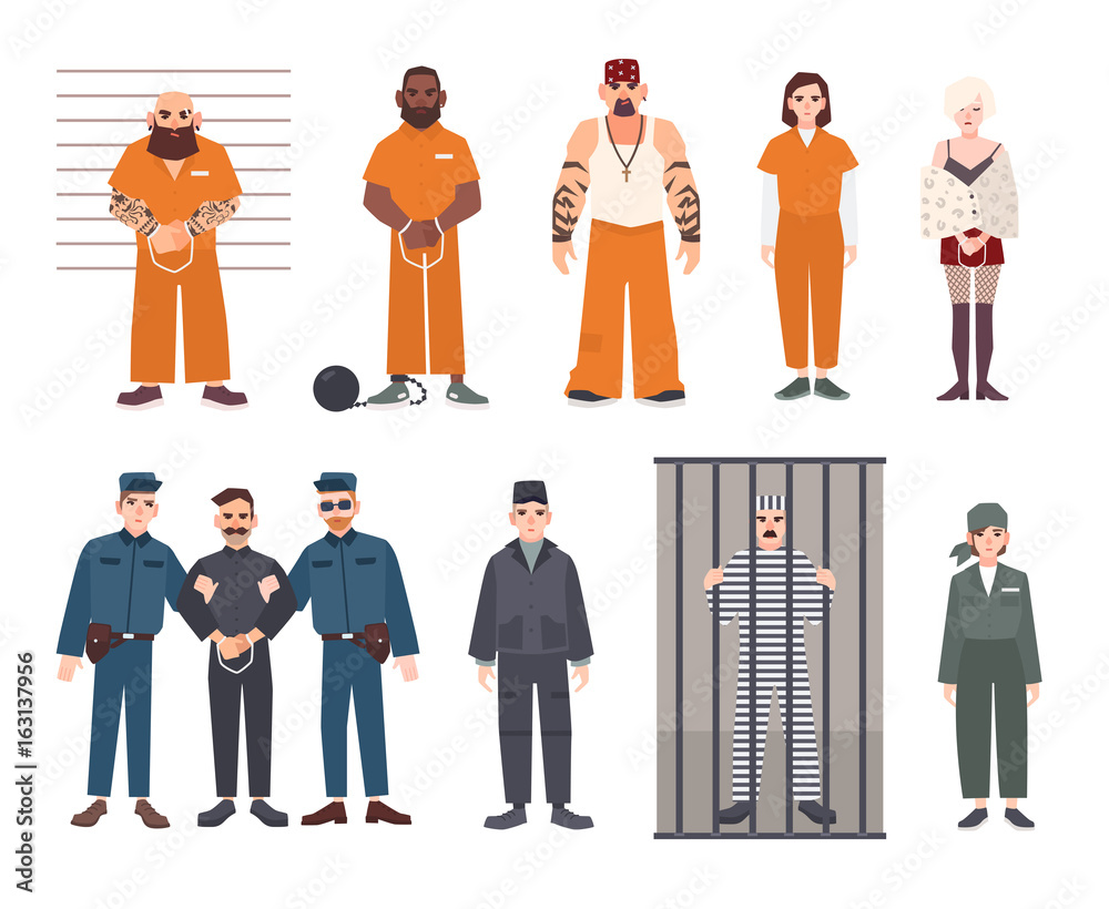 Women In Jail Clipart
