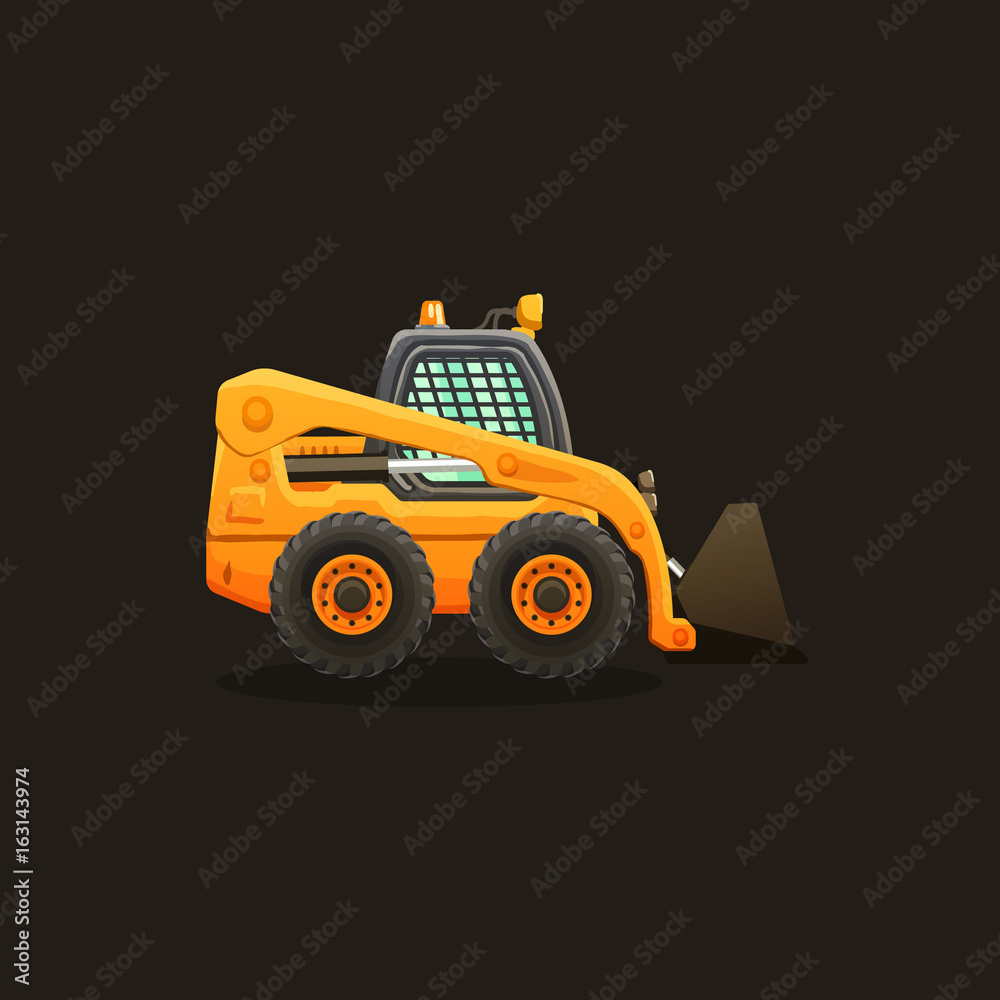 Mini loader vector cartoon isolated illustration. Stock Vector | Adobe ...