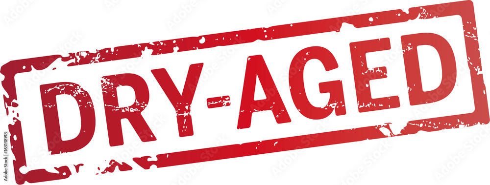 roter stempel dry aged Stock-Vektorgrafik | Adobe Stock
