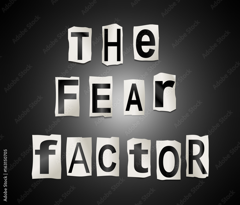 The fear factor. Stock Illustration | Adobe Stock
