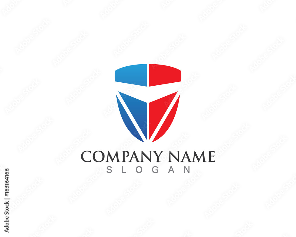 Security guard logo design vector shield template Stock Vector | Adobe ...