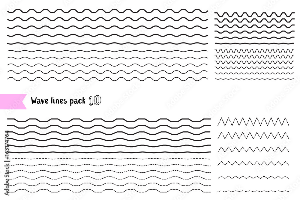 Vector collection of graphic design elements variation dotted line and ...