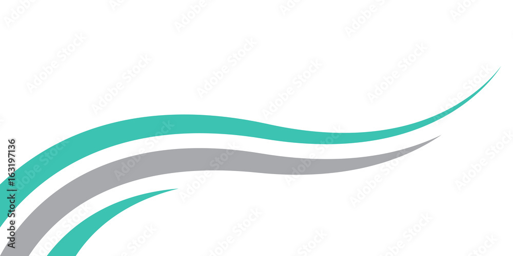 wave spalsh swoosh logo vector Stock Vector | Adobe Stock