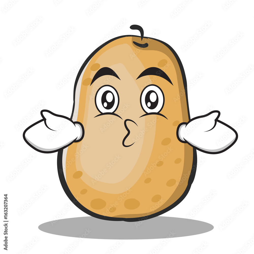 Kissing potato character cartoon style Stock Vector | Adobe Stock