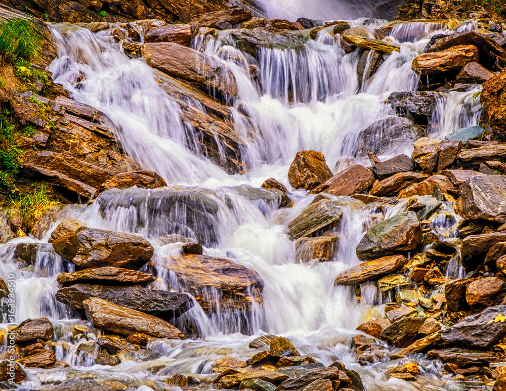 small waterfall Stock Photo | Adobe Stock