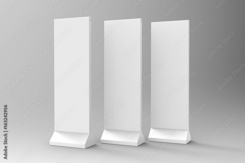 Outdoor Advertising POS POI Stand Banner Or Lightbox. Illustration ...