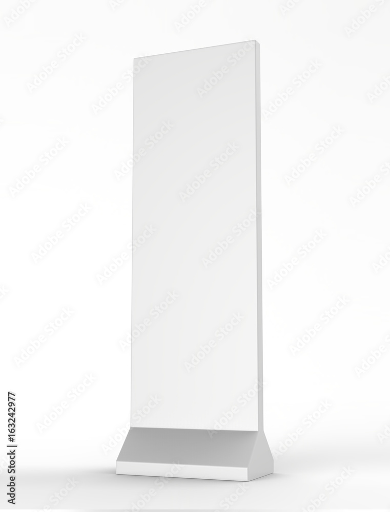 Outdoor Advertising POS POI Stand Banner Or Lightbox. Illustration ...