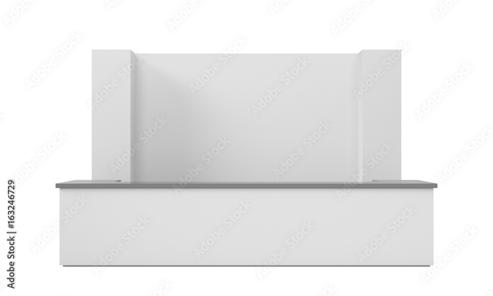 Simple booth or stand mock-up template Stock Illustration | Adobe Stock