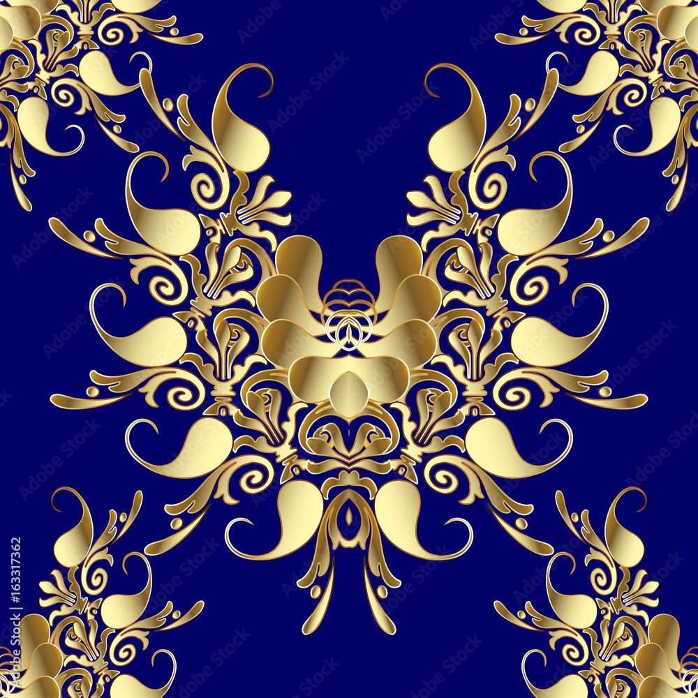 Royal Blue Background Vintage