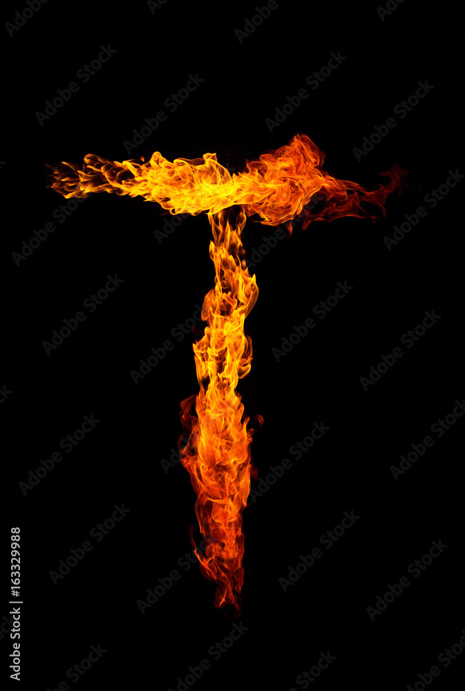 Fire Letter T