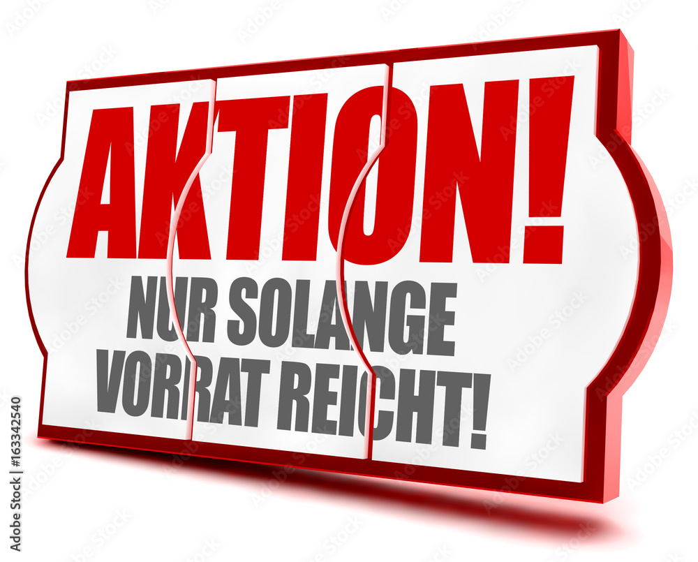 Aktion! Button, Icon Stock-Illustration | Adobe Stock