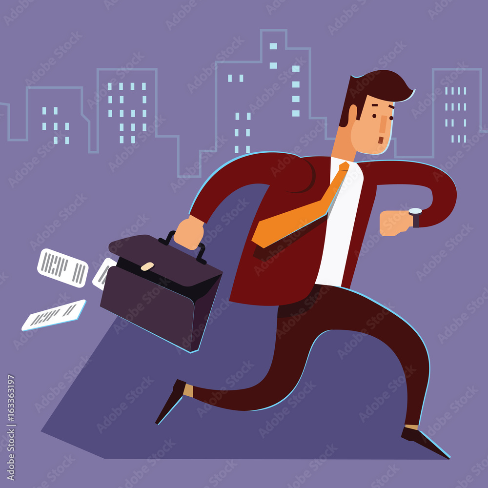 Man Late For Work