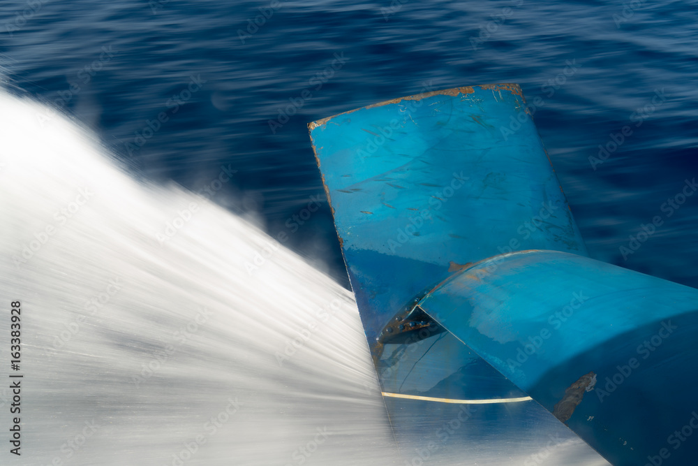 V-shaped wing of a hydrofoil boat based on the partial immersed ...