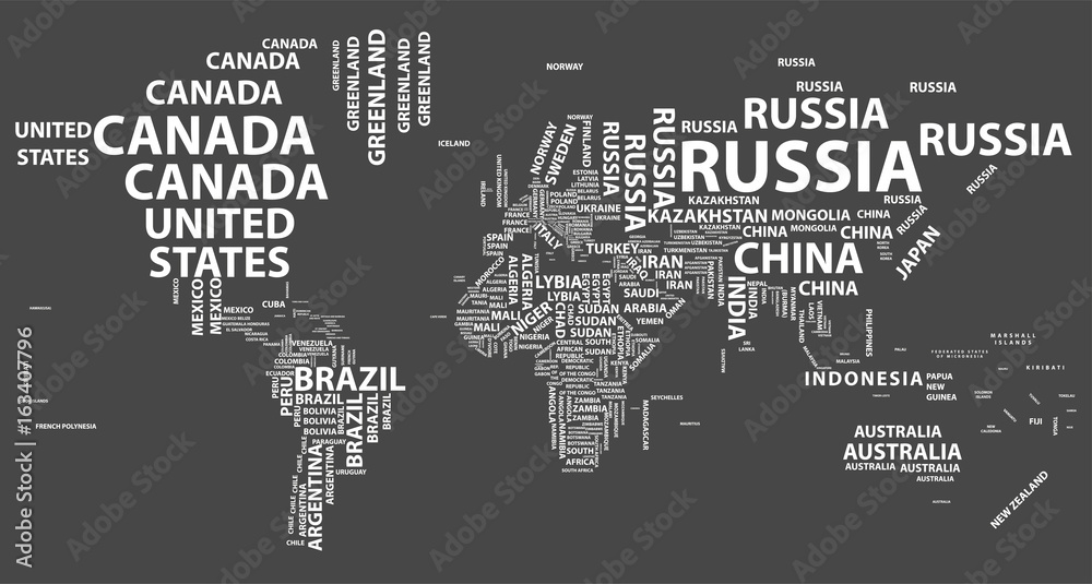 Vector World Map With Country Names In Typography Stock Vector Adobe vector-world-map-with-country-names-in-typography-stock-vector-adobe