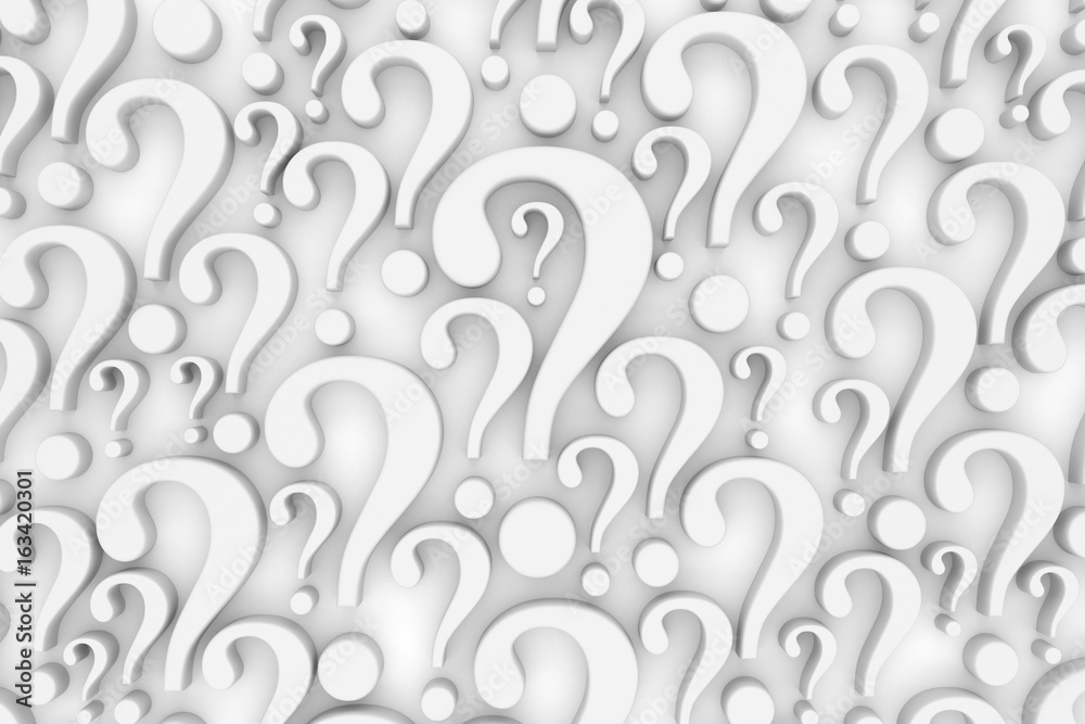 Question mark background - 3d render Stock Illustration | Adobe Stock