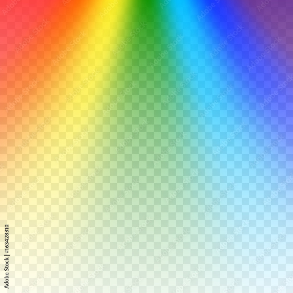 Rainbow gradient on white transparent background. Color rainbow ...