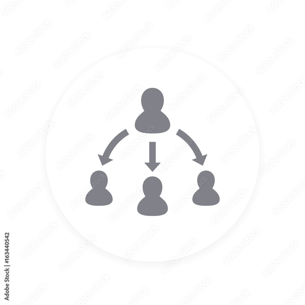 delegation icon, pictogram Stock Vector | Adobe Stock