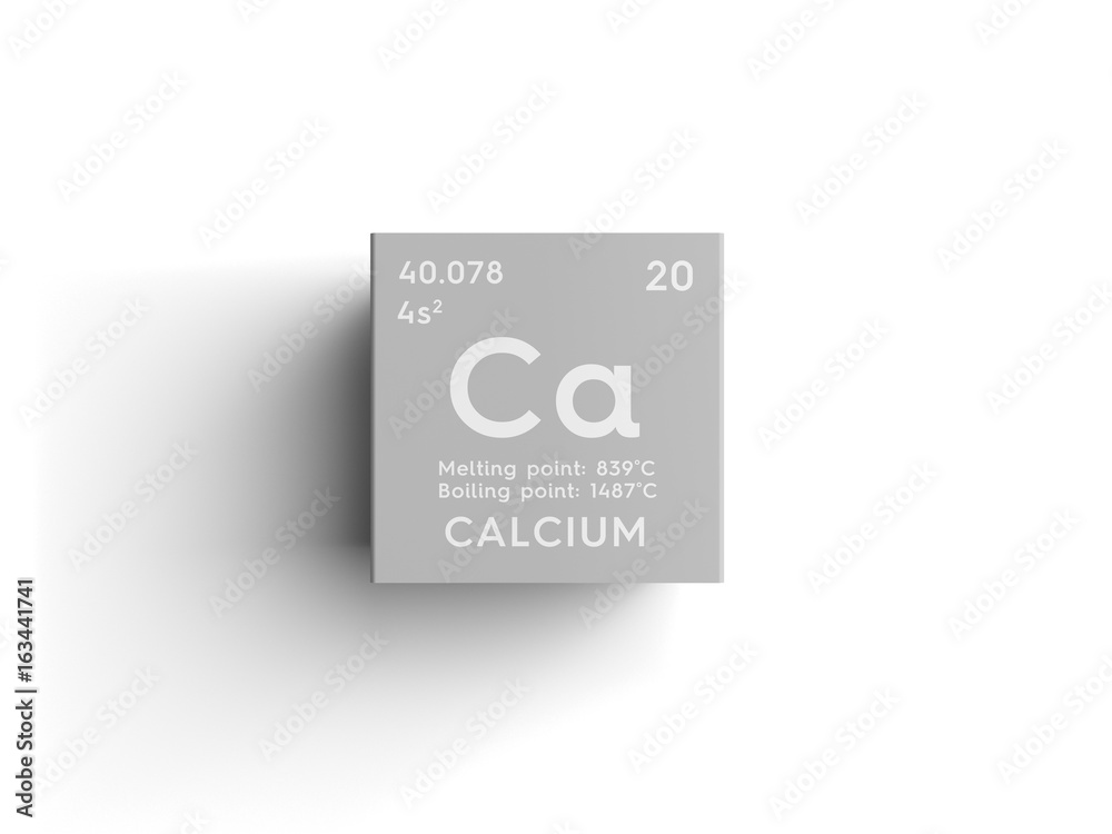 Calcium. Alkaline earth metals. Chemical Element of Mendeleev's ...