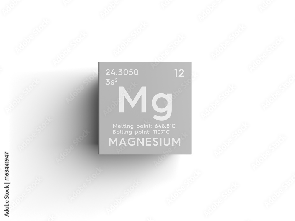 Magnesium. Alkaline earth metals. Chemical Element of Mendeleev's ...
