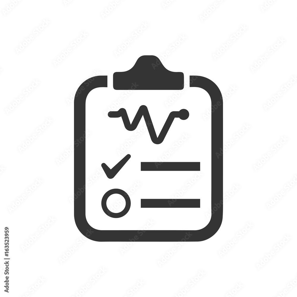 Diagnosis Report Icon Stock Vector | Adobe Stock