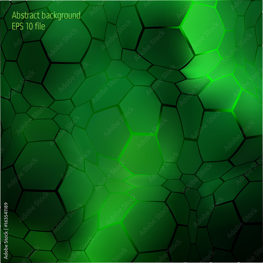 Vector abstract hexagon geometrical background. Technology pattern with ...